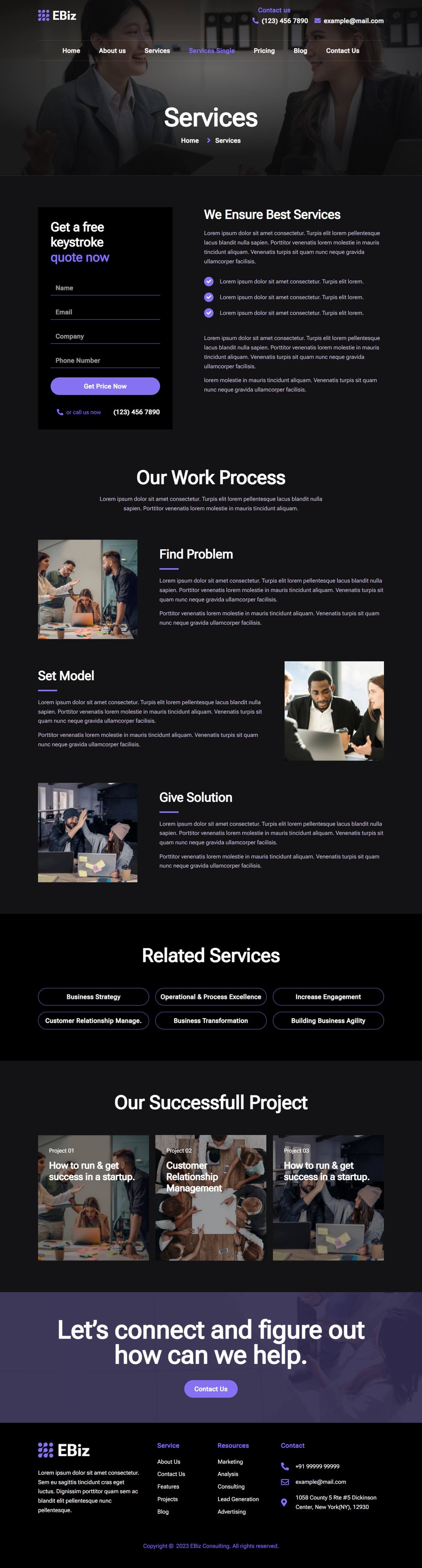 Ebiz - Corporate Business Elementor Pro Template Kit by awaiken | ThemeForest